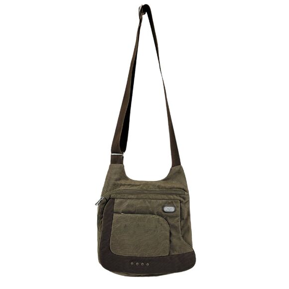 Tumi | Bags | Tumi Tech Nylon Crossbody Travel Bag Khaki Green Wide ...